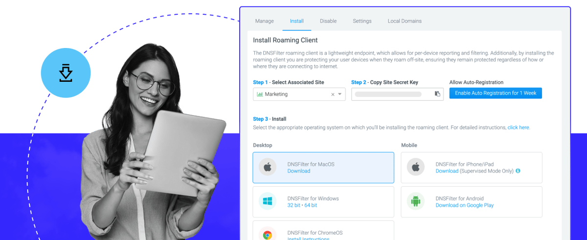 Roaming Clients DNS Protection | DNSFilter